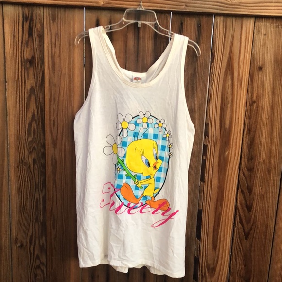 tahiti apparel | Dresses | Vintage Tweety Bird Looney Tunes One Size ...